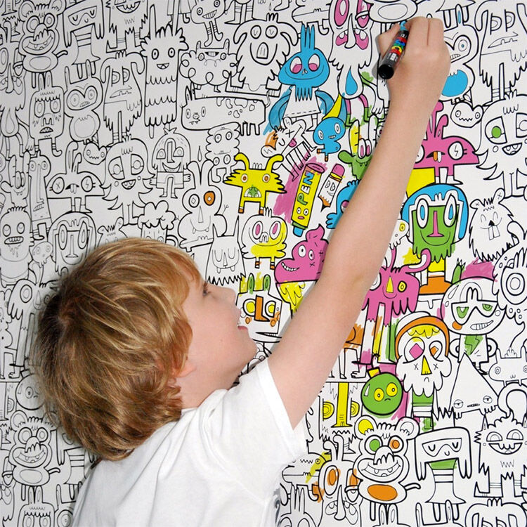 Coloring Kids Background