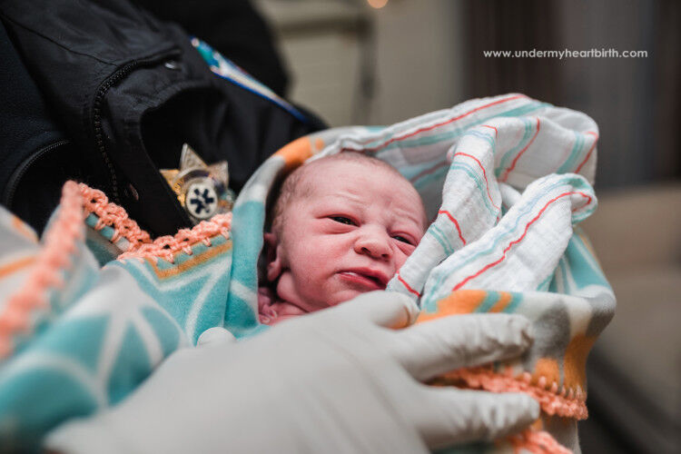 Birth Story: Birthing at home, alone, with everyone locked outside