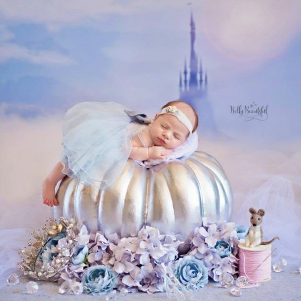 Creative photography turns newborns into Disney Princesses