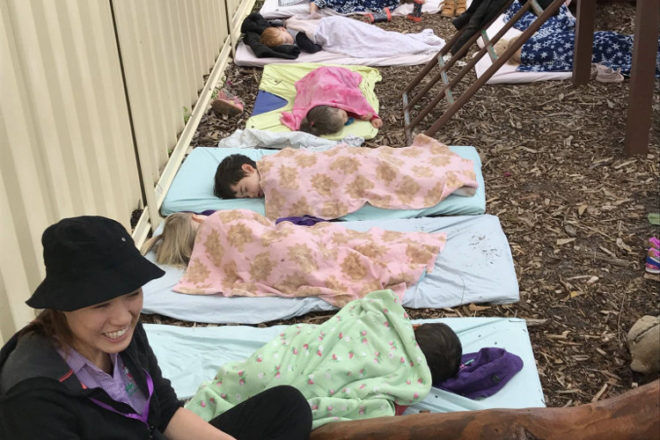 Childcare Centre Lets Kids Nap Outside in All Weather