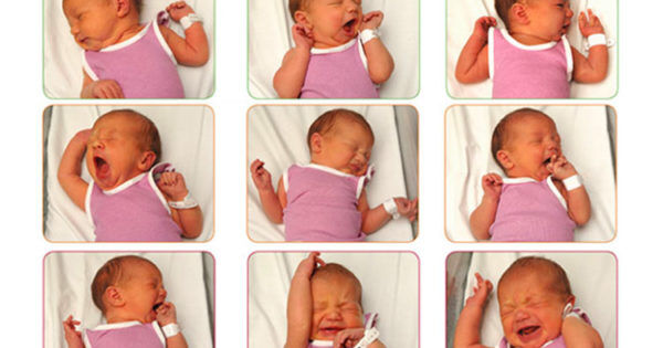 A visual guide to recognising a baby's hunger signs