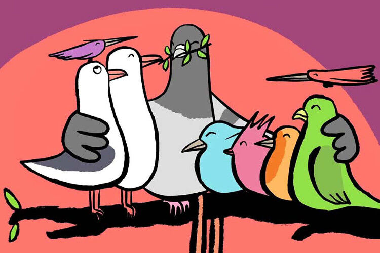 Childrens' picture Book Review: Imagine by John Lennon