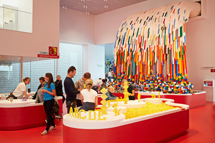 Creative play in the house that LEGO built