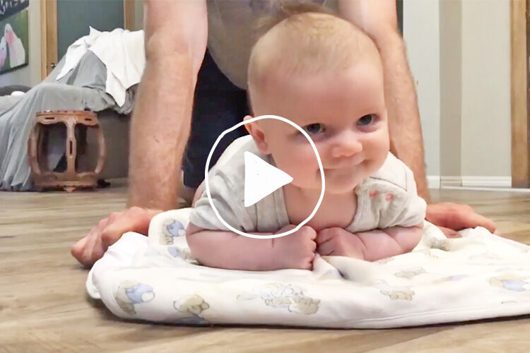 Watch: The amazing tummy time tip to try right now