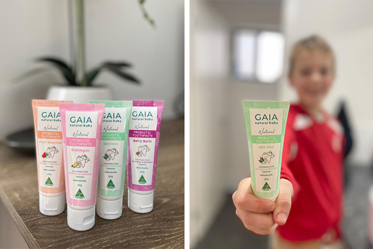 Gaia Natural Probiotic Toothpaste - Bubblegum 50g